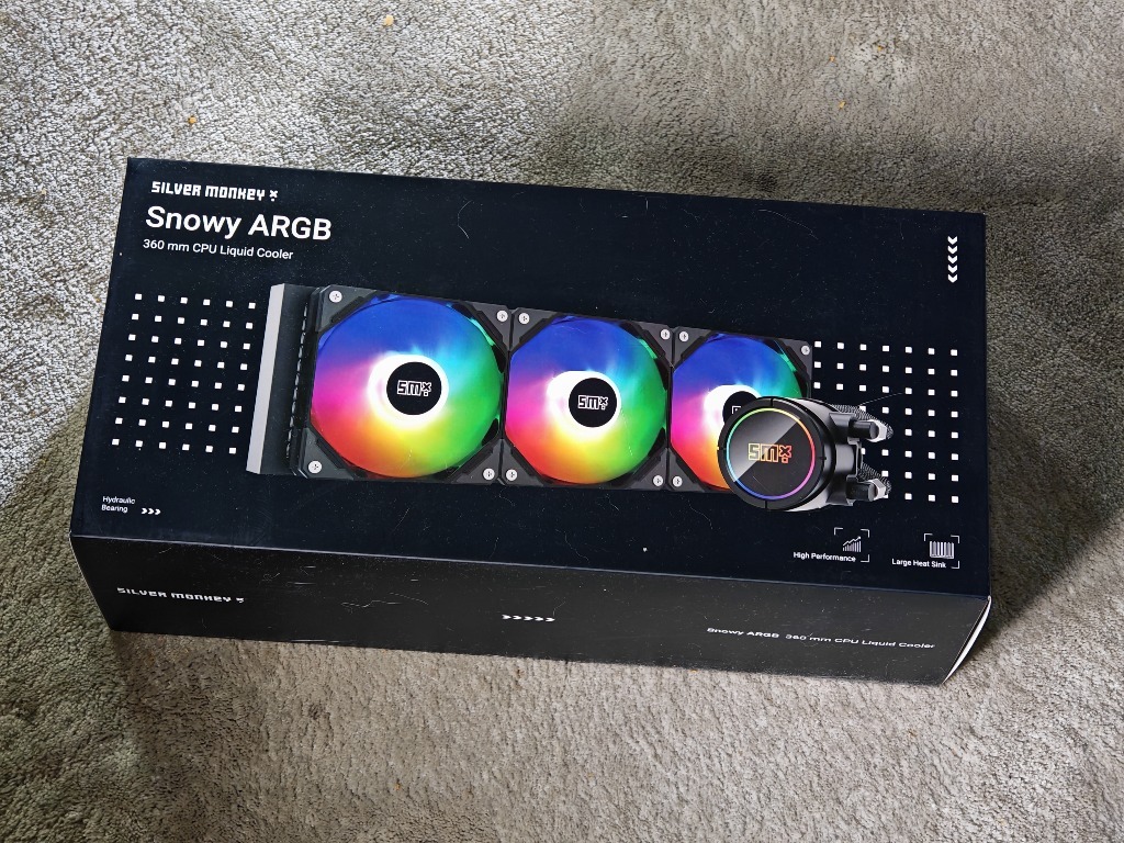Chłodzenie wodne AIO Silver Monkey SNOWY ARGB 360 3x120 mm | Kajetany ...