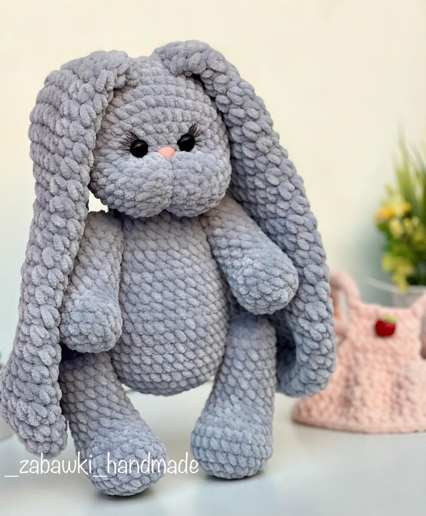 Maskotka Królik. Amigurumi. Ręcznie wykonana zabaw | Wrocław ...