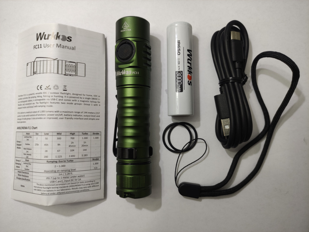 Nowa latarka Wurkkos FC11 1300lm LH351D + ogniwo | Kalisz | Kup teraz ...