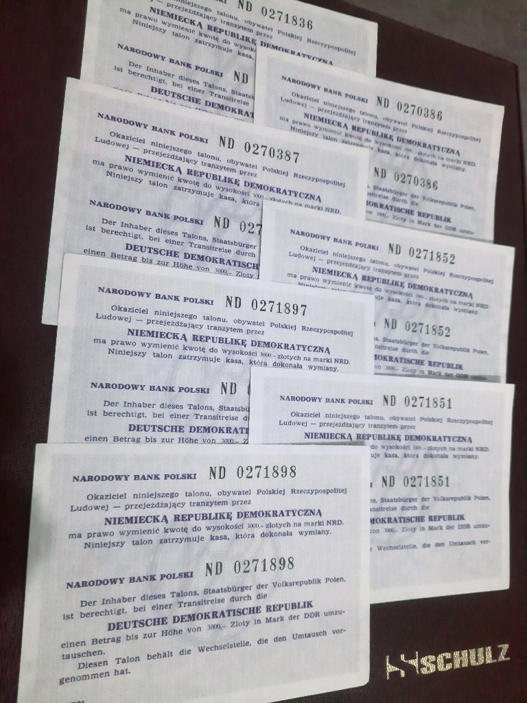 TALON tranzytowy - NRD - 3000 złoty PRL | Bielsko-Biała | Kup teraz na ...