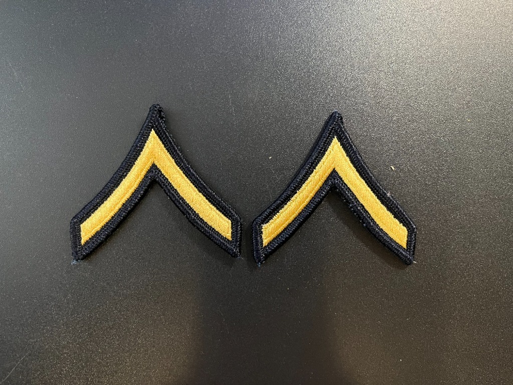 Naszywka US Army Private E2 Blue Gold PV2 para | Poznań | Kup teraz na ...