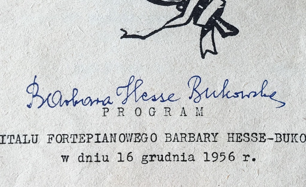 Barbara Hesse Bukowska autograf Chopin recital | WARSZAWA | Kup teraz ...