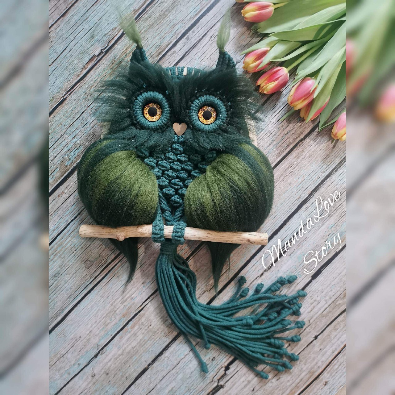 Sowa Makrama ręcznie robiona | Oława | Kup teraz na Allegro Lokalnie