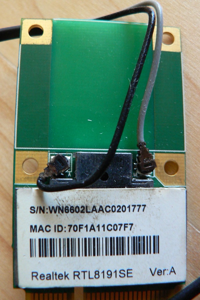 Wifi Wireless LAN Card Laptop Realtek RTL8191SE | Zgorzała | Kup teraz ...