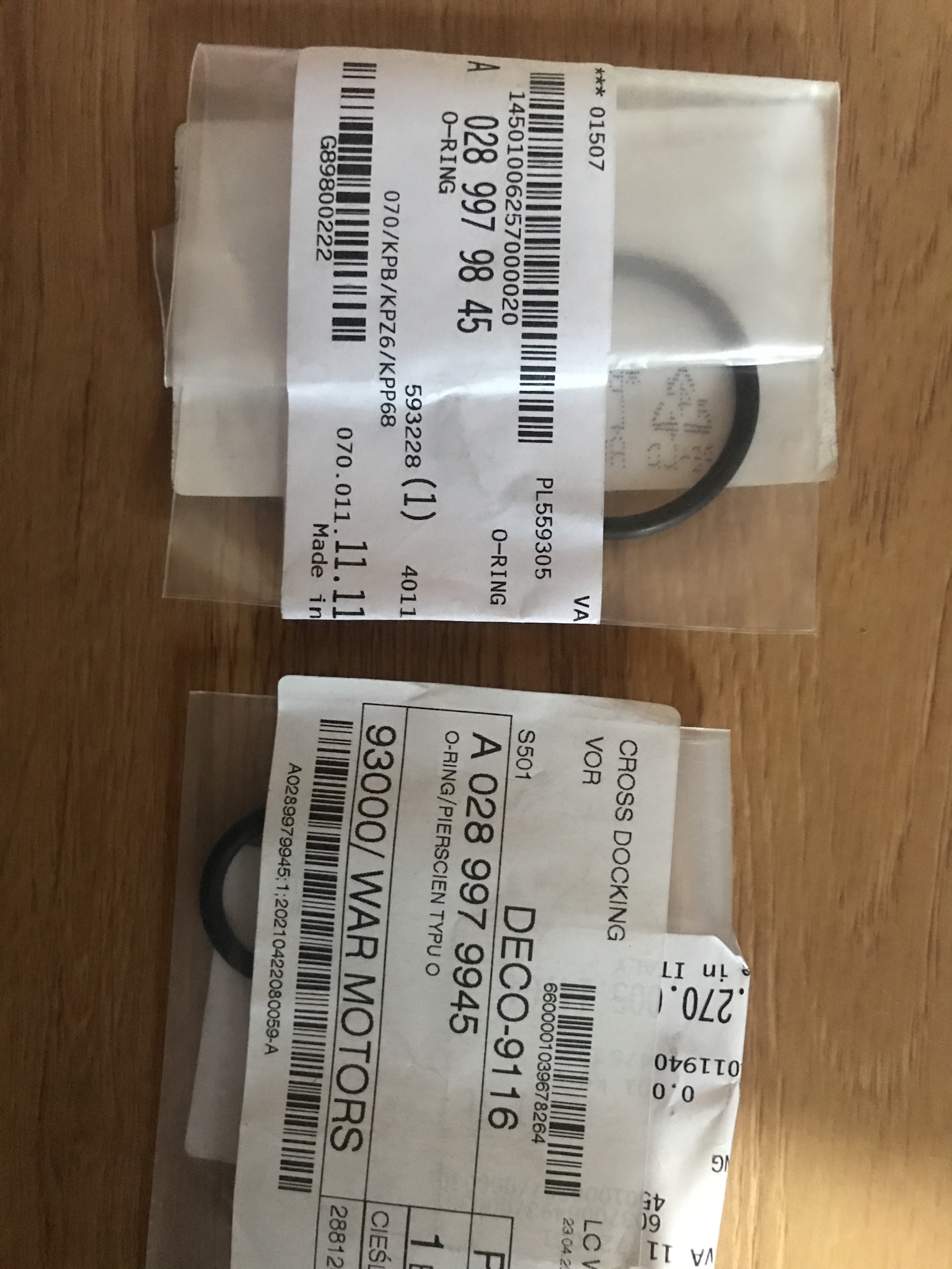 Oring uszczelniacz a 0289979845 a 0289979945 | Piaseczno | Ogłoszenie ...