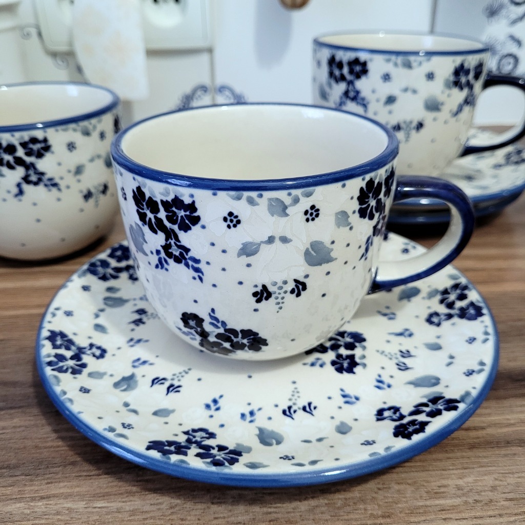 Bolesławiec Kubek z Talerzykiem - Niska cena na Allegro.pl