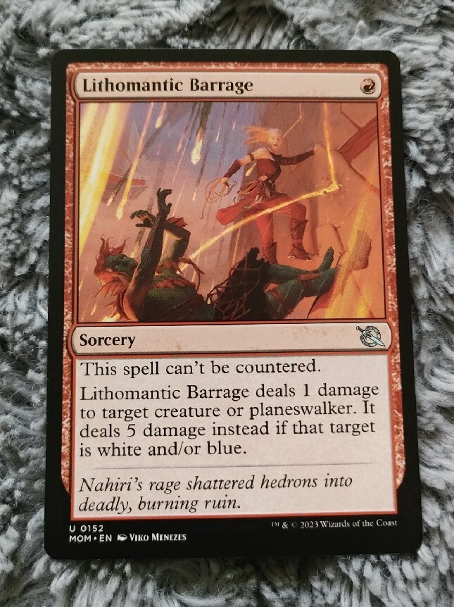 Lithomantic Barrage karta MTG | Marki | Kup teraz na Allegro Lokalnie