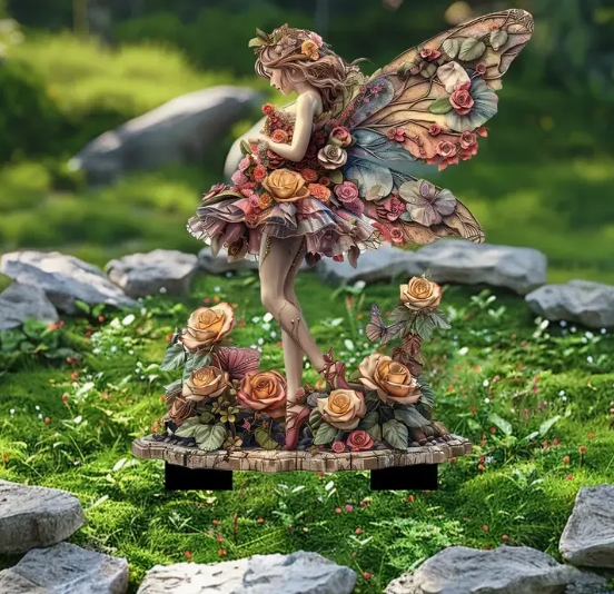 Obraz Dekor Akryl 10x7 3cm Solidny Art Deco Boho Elf Wróżka Ogród ...