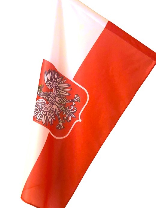 NA MASZT 150x90 cm Flaga Polski z Godłem | Siedlec | Kup teraz na ...