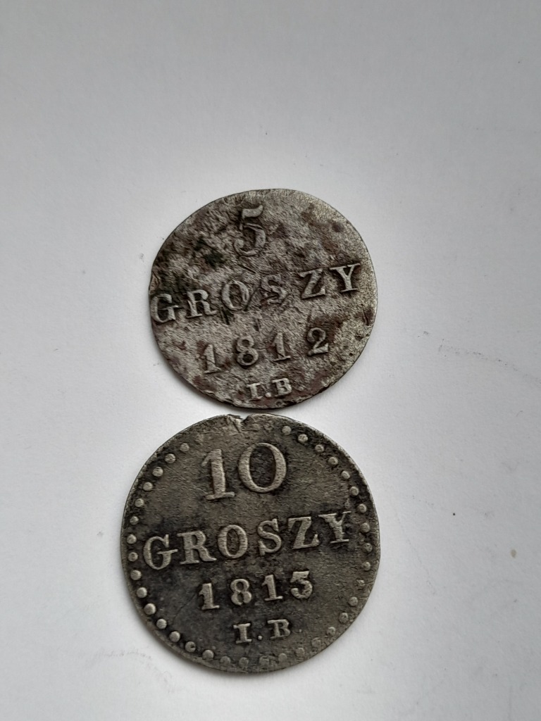 5 i 10 groszy Księstwo Warszawskie | Bielsk podlaski | Kup teraz na ...