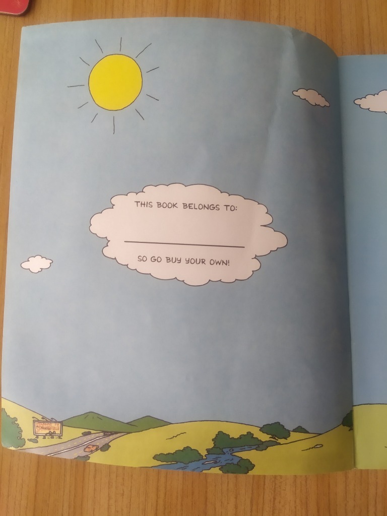 THE SIMPSON ULTRA-JUMBO RAIN-OR-SHINE FUN BOOK tan | Tychy | Kup teraz ...