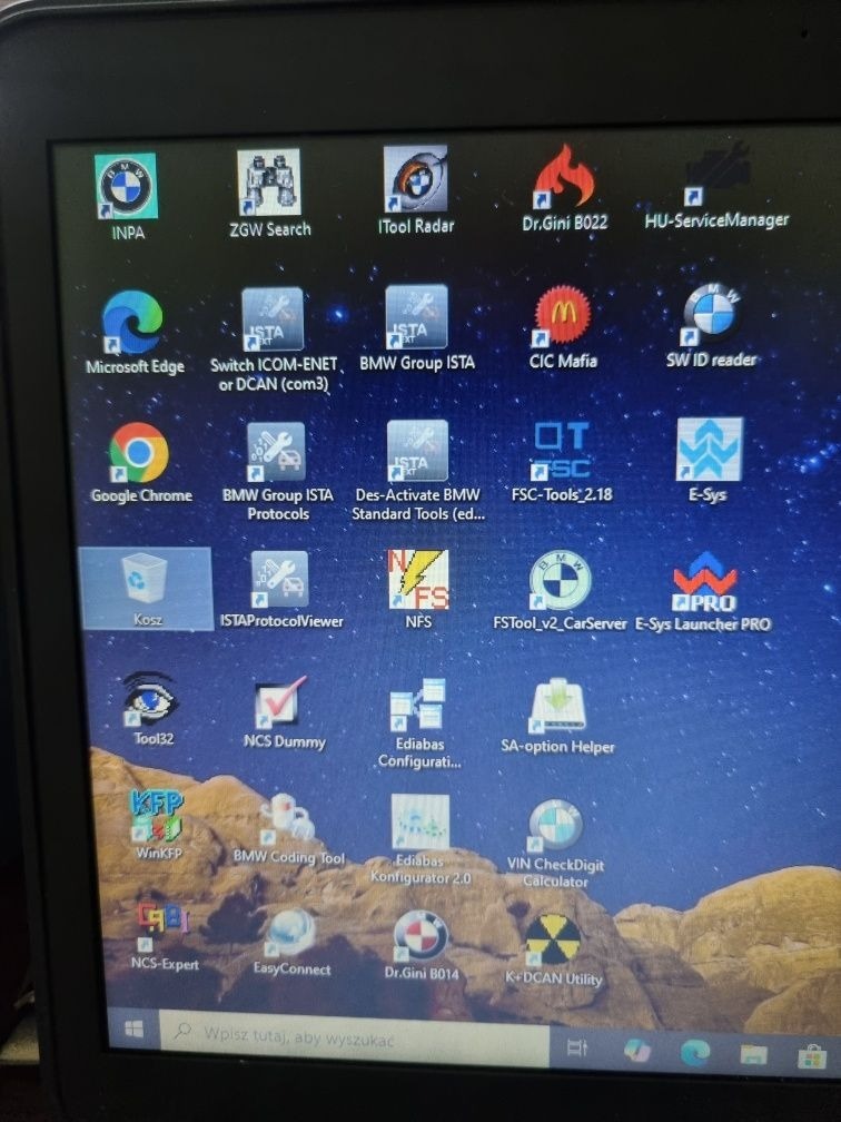 Laptop z Ista 4 55 2025 Esys Inpa Ncs Psdzdata kdcan enet | Poznań ...