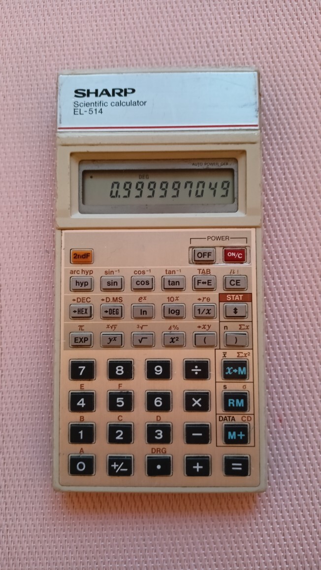 Kalkulator naukowy Sharp EL 514 vintage | Brzeg | Kup teraz na Allegro ...