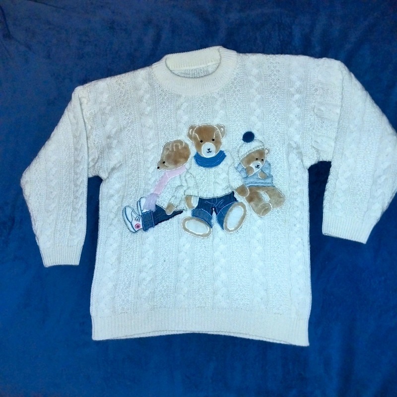 Sweter świąteczny vintage w misie miś y2k r uni | Kraków | Kup teraz na ...