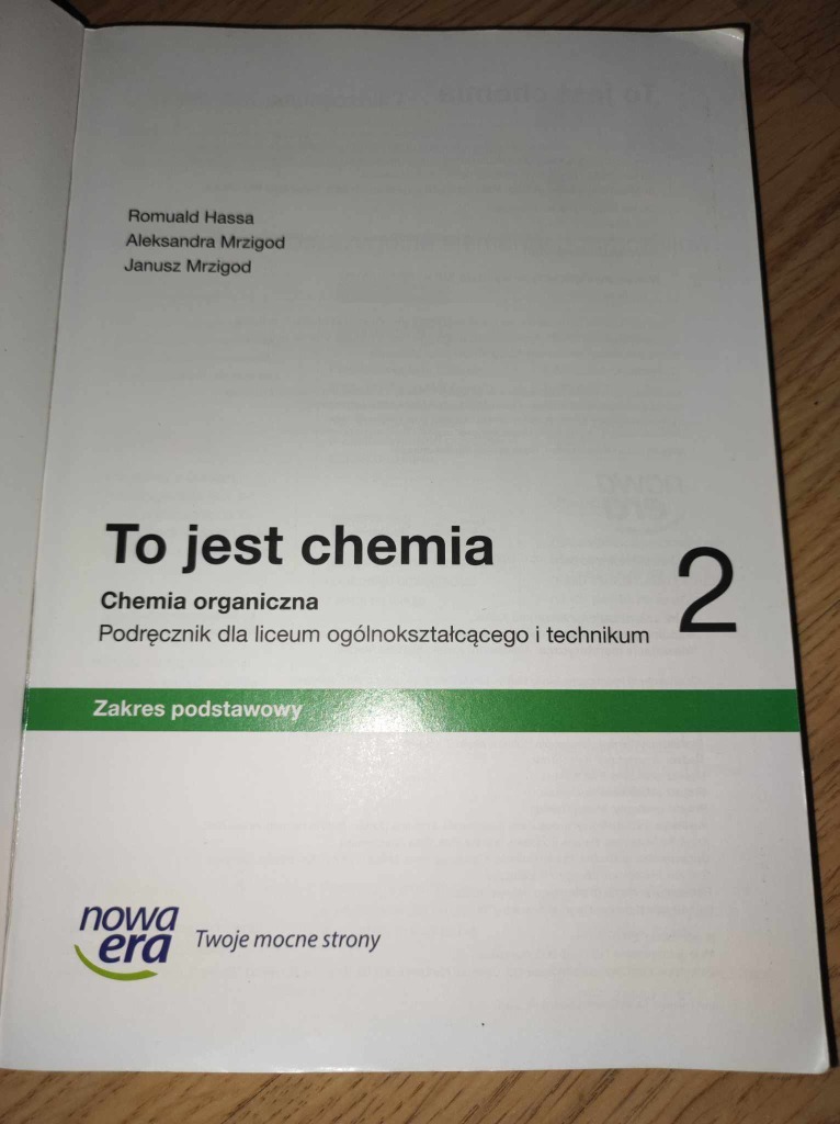 To jest chemia 2 nowa era zakres podstawowy | Zamość | Kup teraz na Allegro Lokalnie