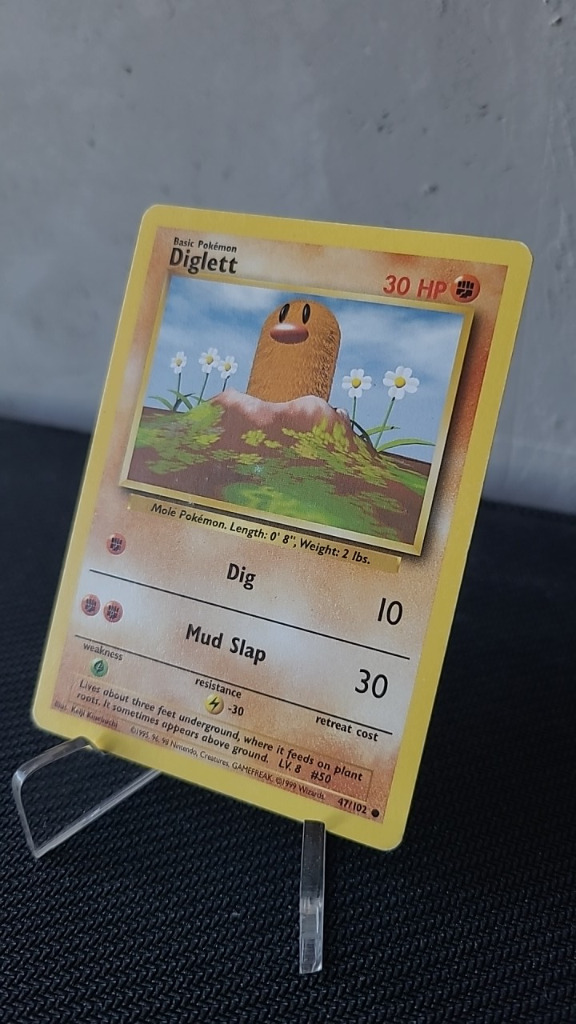Diglett 47/102 base set 1999 karta pokemon | Warszawa | Licytacja na Allegro Lokalnie