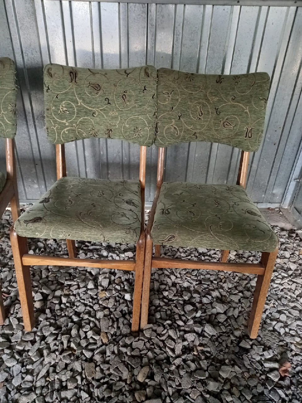 Stare krzesła PRL Hałas 296 motylek 4 szt vintage | Jarosław ...