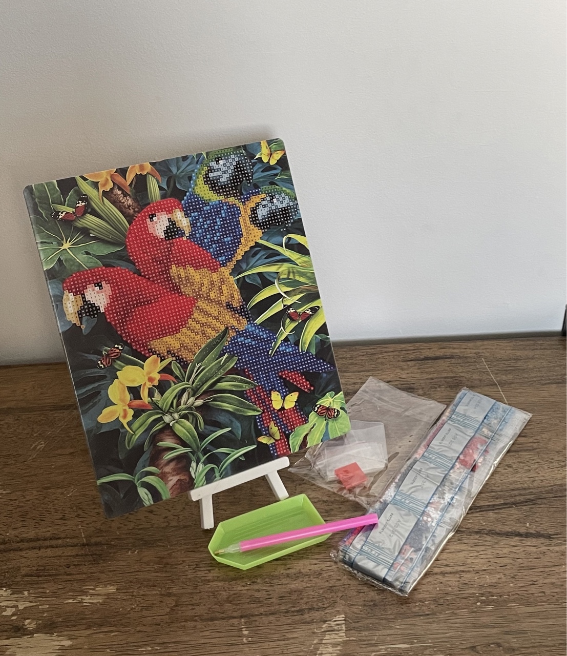 Diamond painting obrazek z diamencików | Ławki | Kup teraz na Allegro ...