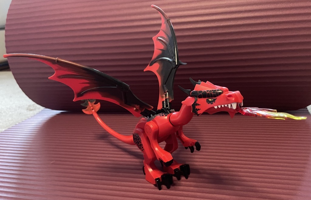 LEGO smok czerwony Castle duży dragon | Warszawa | Kup teraz na Allegro ...