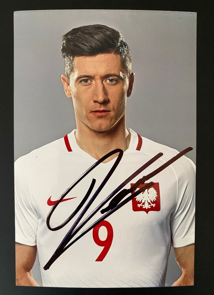 Autografy_pl Robert LEWANDOWSKI autograf prezent | Swarzędz | Kup teraz na Allegro Lokalnie