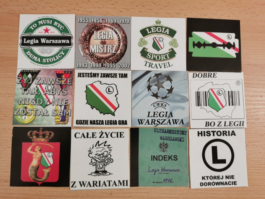 Vlepki Legia Warszawa Mega Unikatowe #3 | Kraków | Licytacja na Allegro ...