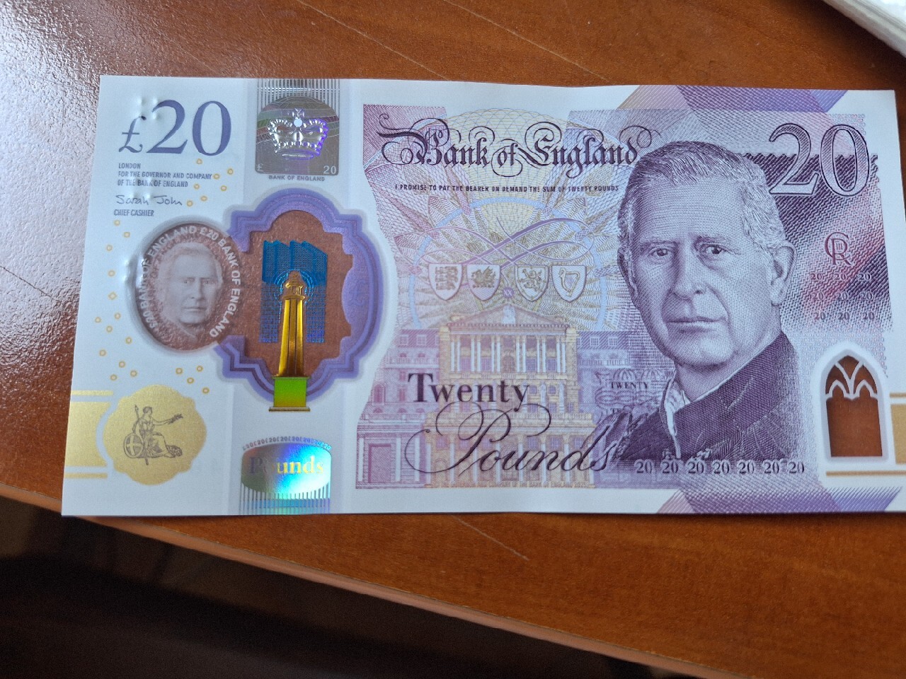 Banknot 20 funtów z królem GBP | Bochnia | Kup teraz na Allegro Lokalnie