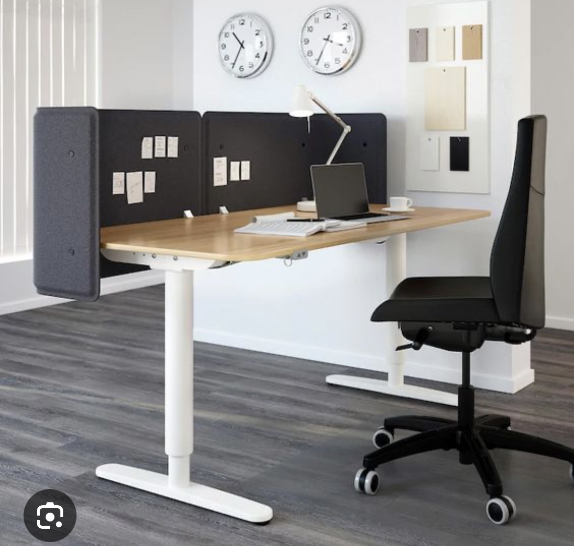 Ikea bekant panel akustyczny ścianka działowa do biurka biurko filc ...