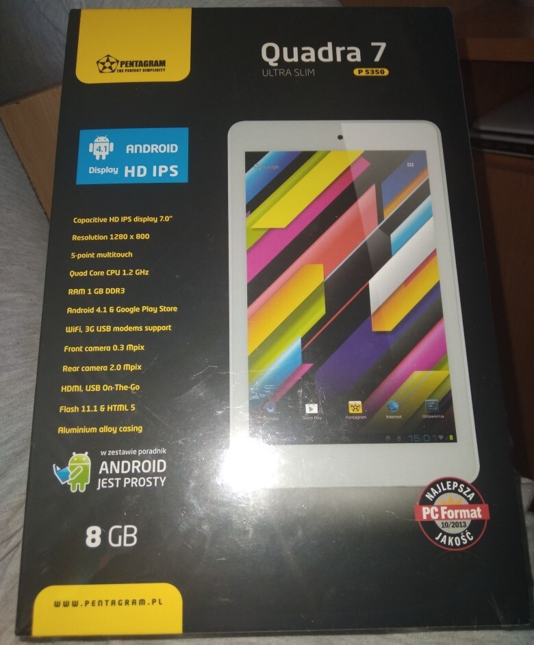 Tablet Pentagram QUADRA 7 ULTRA SLIM 7" 1GB/GB | Bydgoszcz | Kup teraz ...