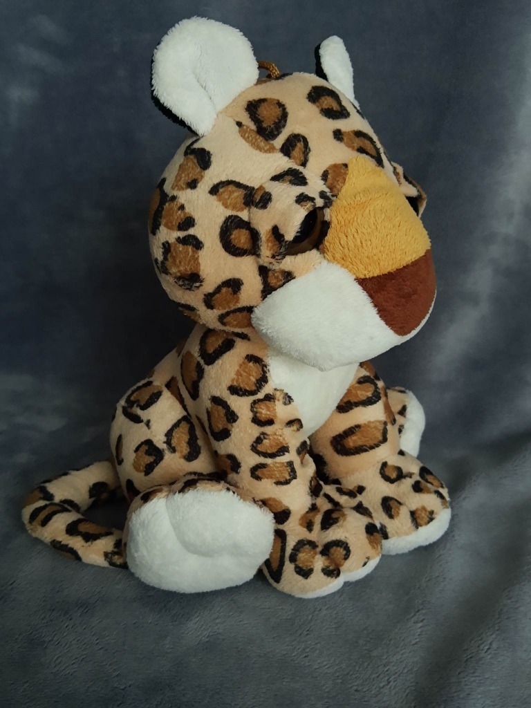 Maskotka pluszowy lew gepard z dużymi oczami kot | Rakowiska | Kup ...