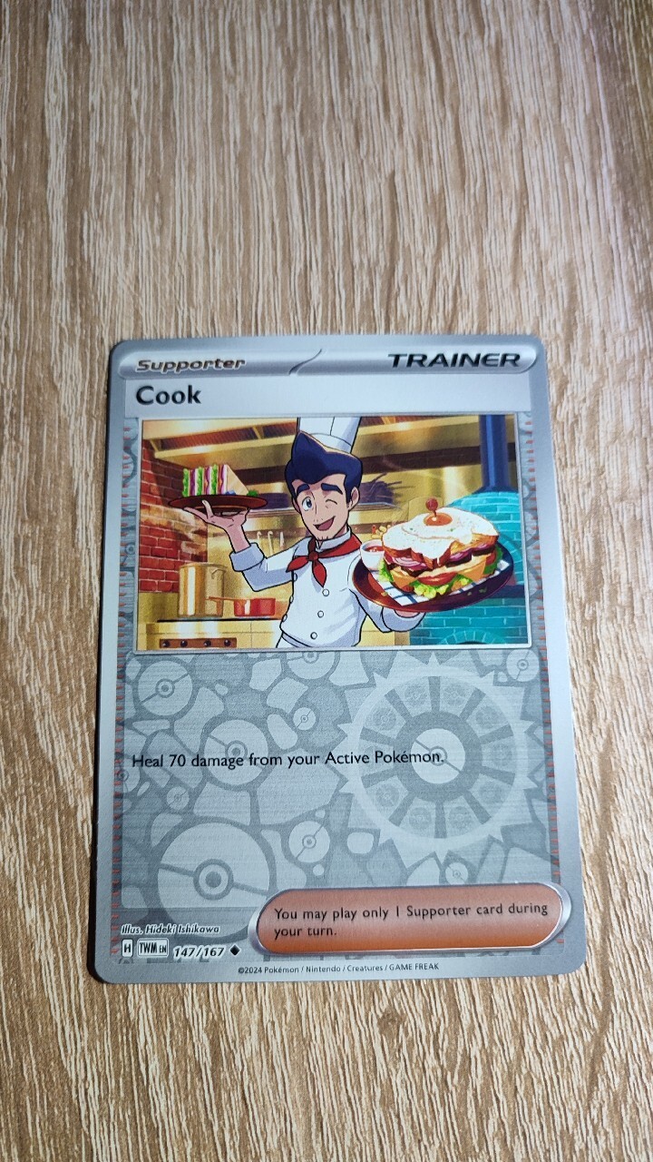 Karta pokemon Cook reverse TWM | Gniezno | Kup teraz na Allegro Lokalnie