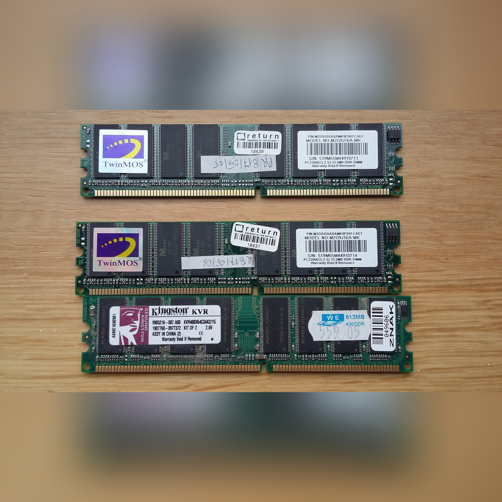 Pamieć RAM DDR 512mb (3*512) | Żyrardów | Kup teraz na Allegro Lokalnie
