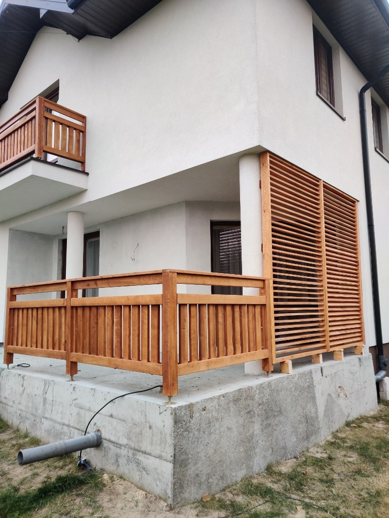Barierka drewniana olcha,balustrada,przesło,balkon | Rzeszów | Kup ...