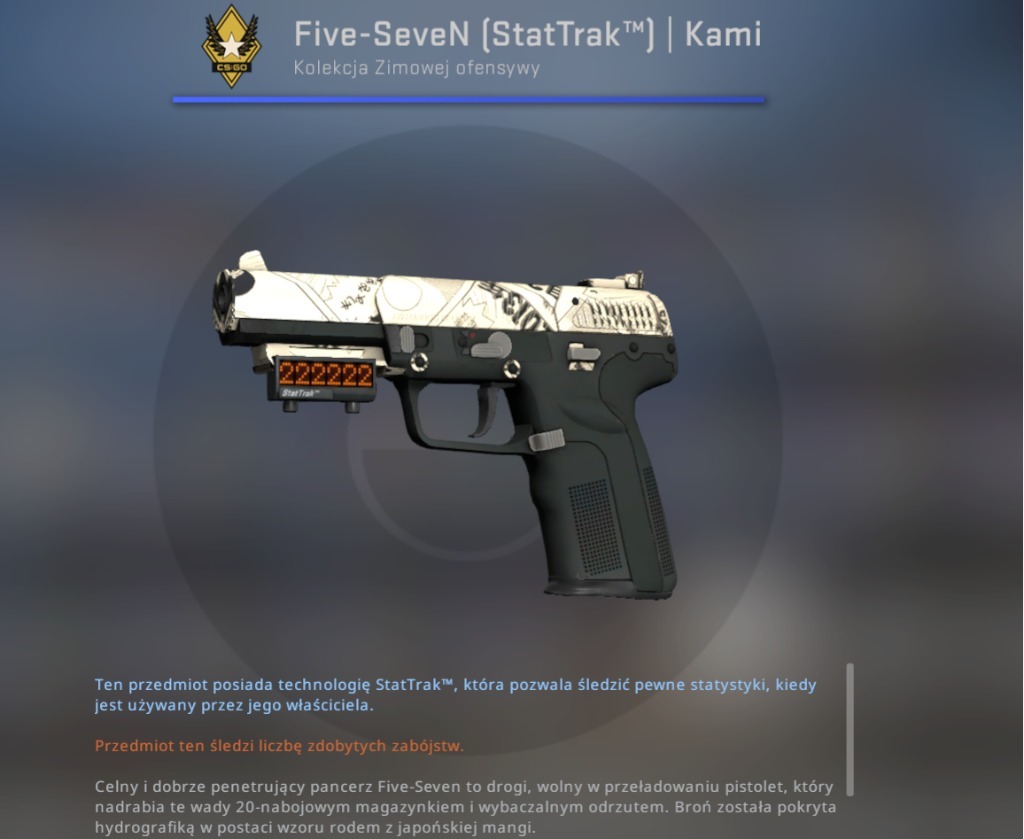 Five-SeveN Kami StatTrak MW CS GO | Cieszyn | Kup teraz na Allegro Lokalnie