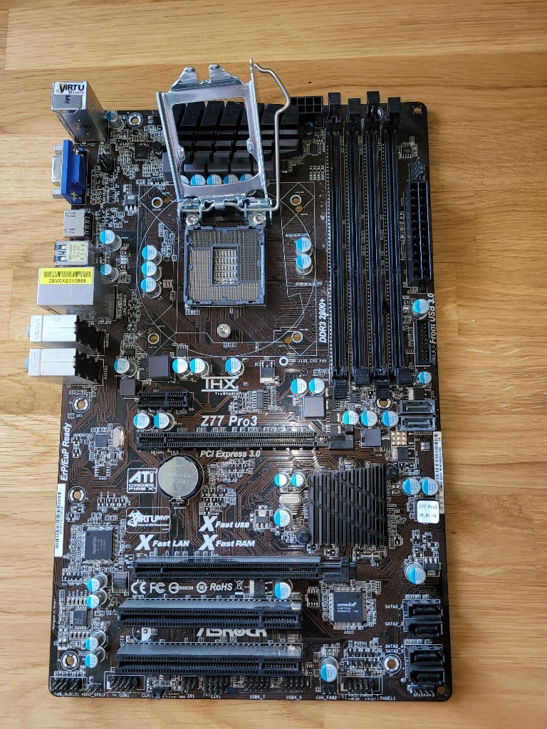 Płyta główna ASRock Z77 Pro3 ATX USZKODZONA | Stolno | Licytacja na ...