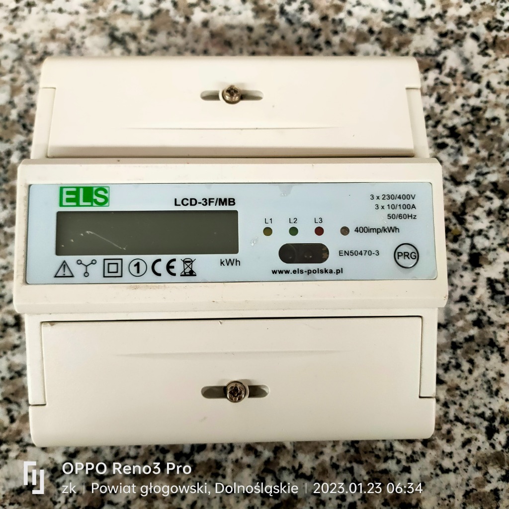 LICZNIK 3FAZOWY 100A 7M RS485 MODBUS RTU | Ruszowice | Kup teraz na ...