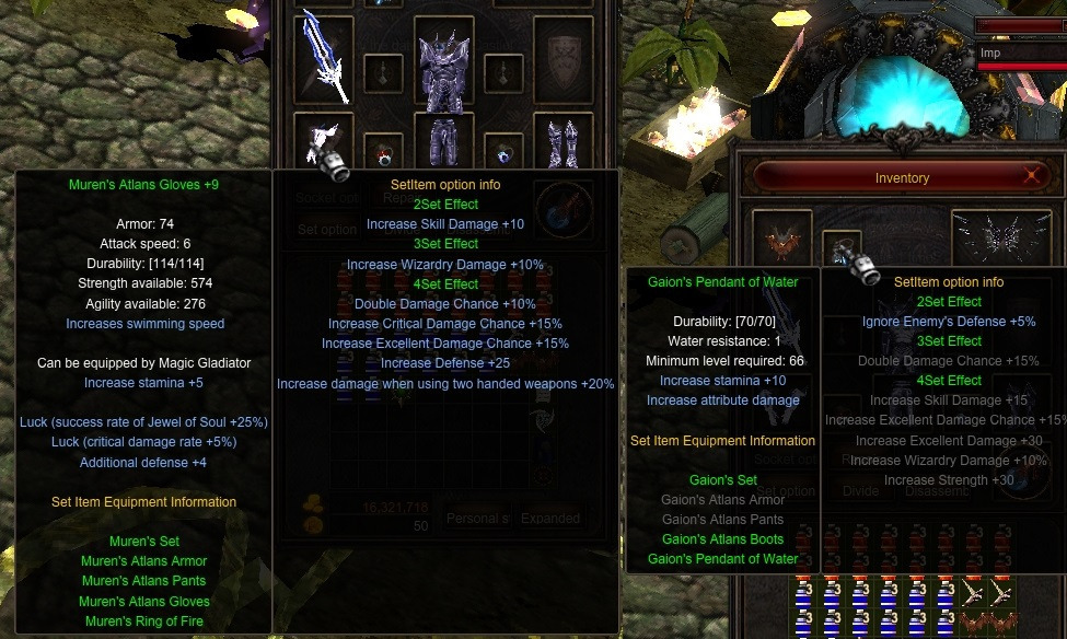 Muren SET MG + Gaion reszta - Alfheim MU Online | Warszawa | Kup teraz ...