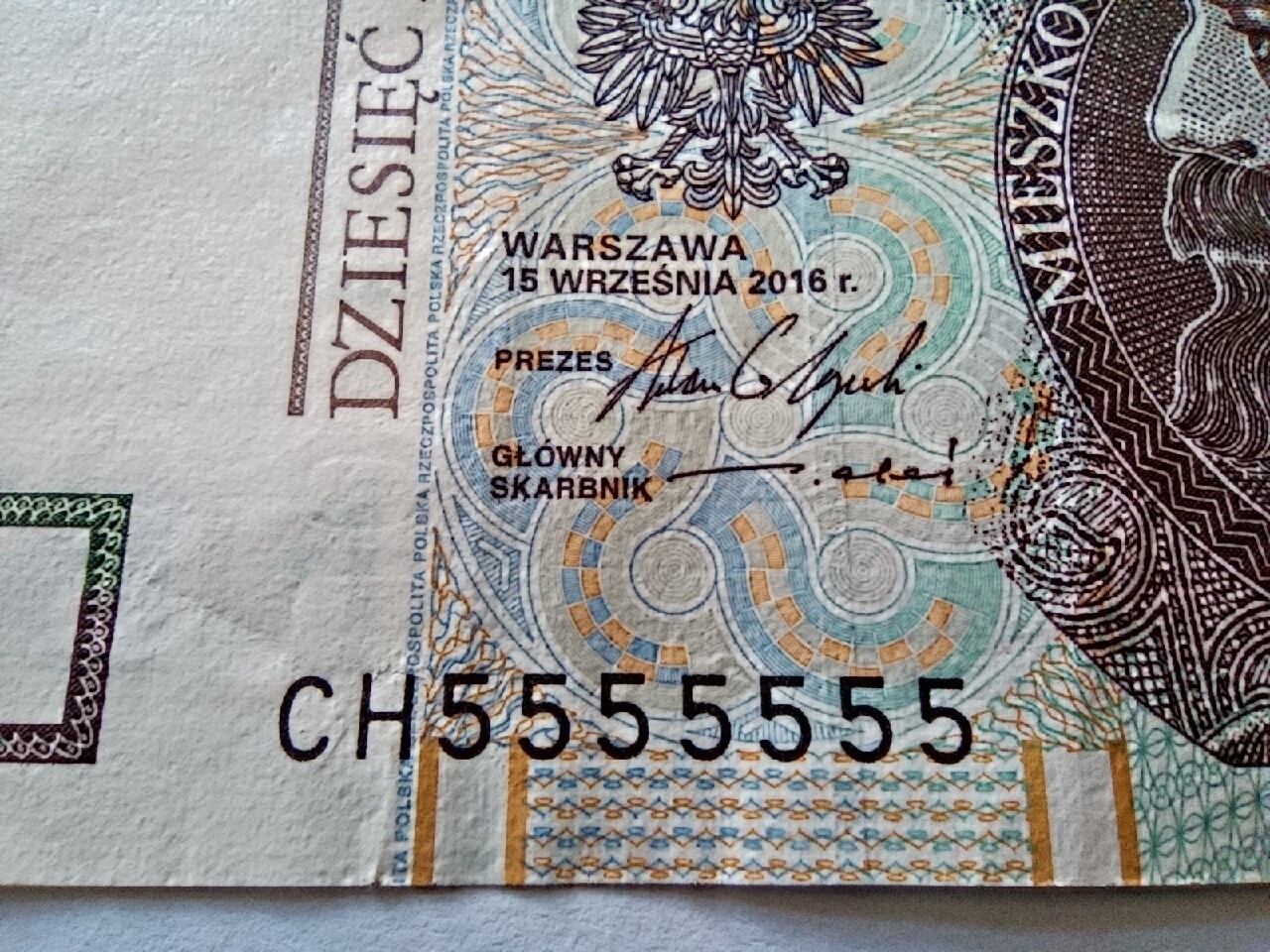 BANKNOT "10zł" RZADKI NUMER SOLID LIDER FUNCY NUMBERS | Kłodzko | Licytacja na Allegro Lokalnie