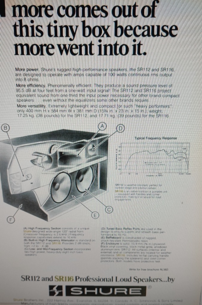 Kolumny sceniczne Shure SR 116 | Gdańsk | Ogłoszenie na Allegro Lokalnie
