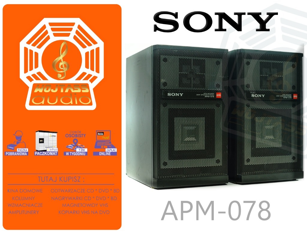 Kolumny SONY APM-078 Vintage głośniki stereo | Legnica | Kup teraz na ...