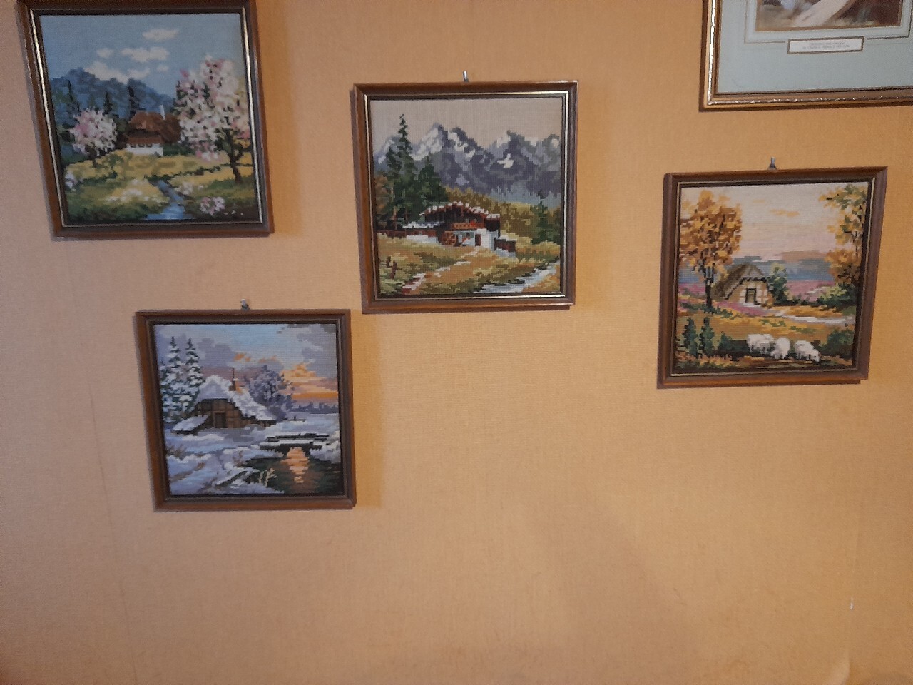 Cztery pory roku w hafcie obrazki + | Zambrów | Kup teraz na Allegro ...