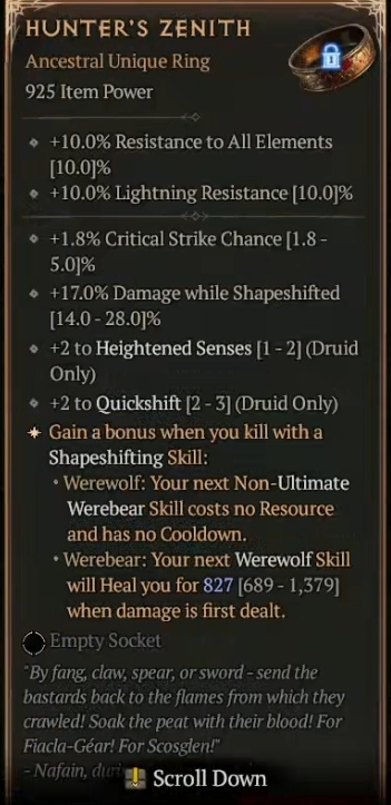 Diablo IV Nowy Sezon 4 Unikat Hunter Zenith 925 Mocy | Warszawa | Kup ...