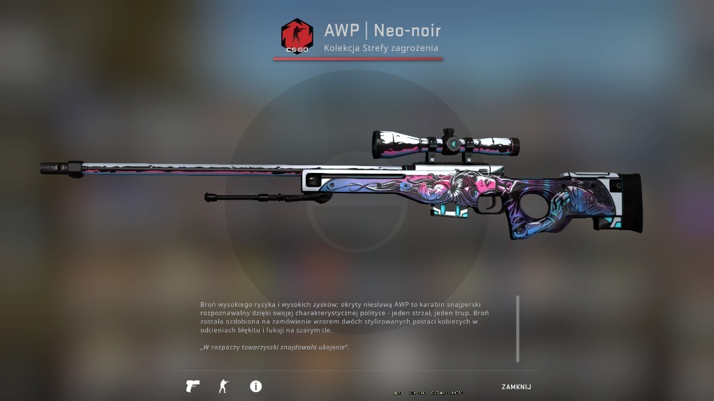 AWP Neo-noir FN skin AWP cs go csgo | Bielsko-Biała | Kup teraz na ...