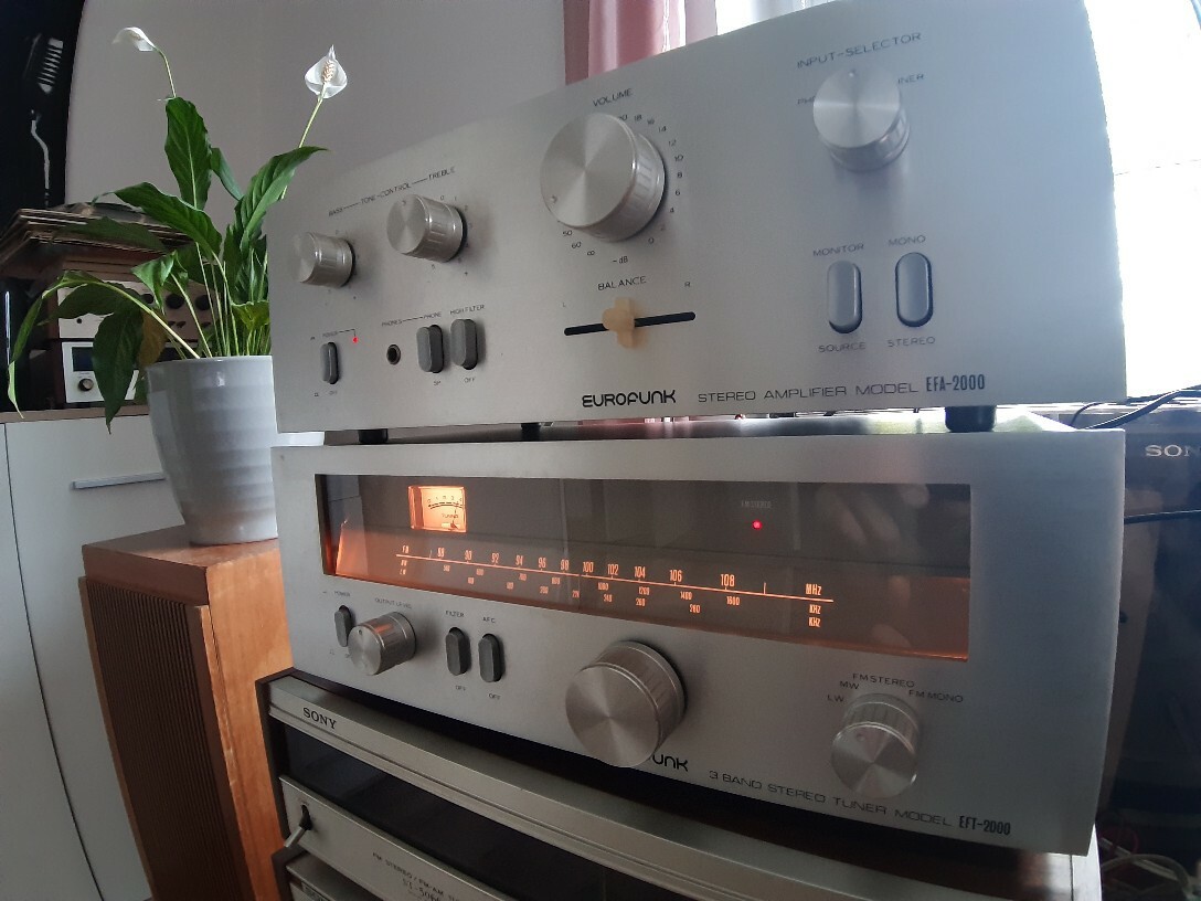 Eurofunk wzmacniacz + tuner EFA2000 EFT2000 | Biskupiec | Kup teraz na ...