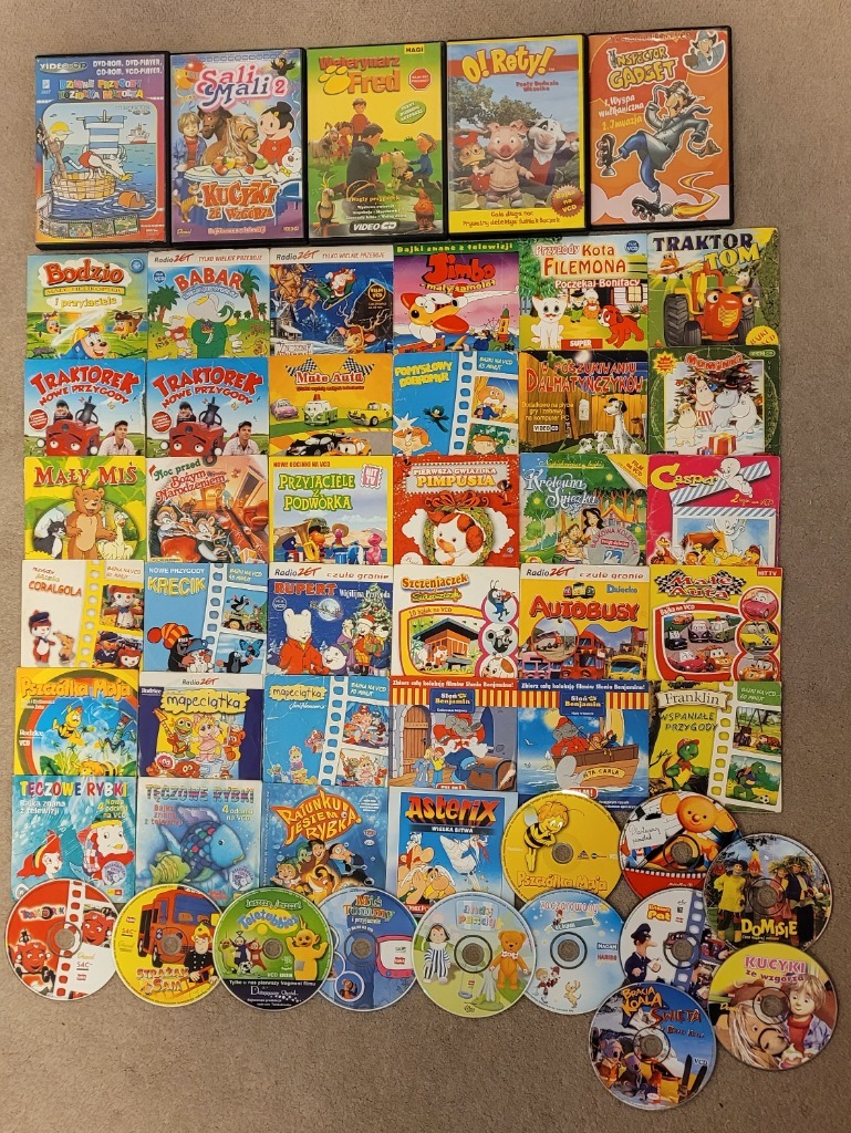 Bajki na vcd PL kolekcja 50 płyt | Kępno | Kup teraz na Allegro Lokalnie