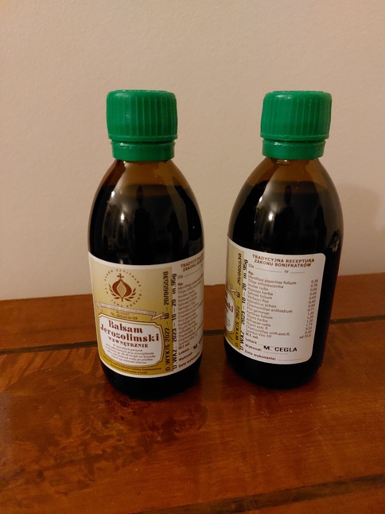 Balsam jerozolimski krople od Bonifratrów oryginał | Łódź | Kup teraz ...