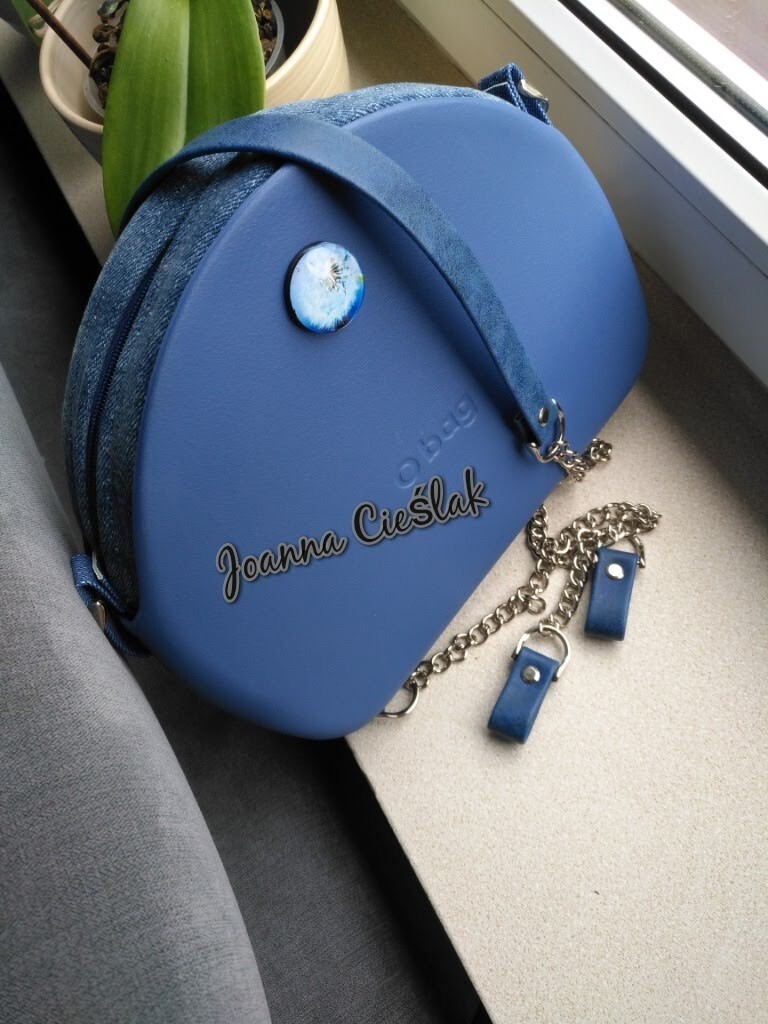PRZECIERANY NIEBIESKI łancuszek pasek obag moon | Brwinów | Kup teraz ...