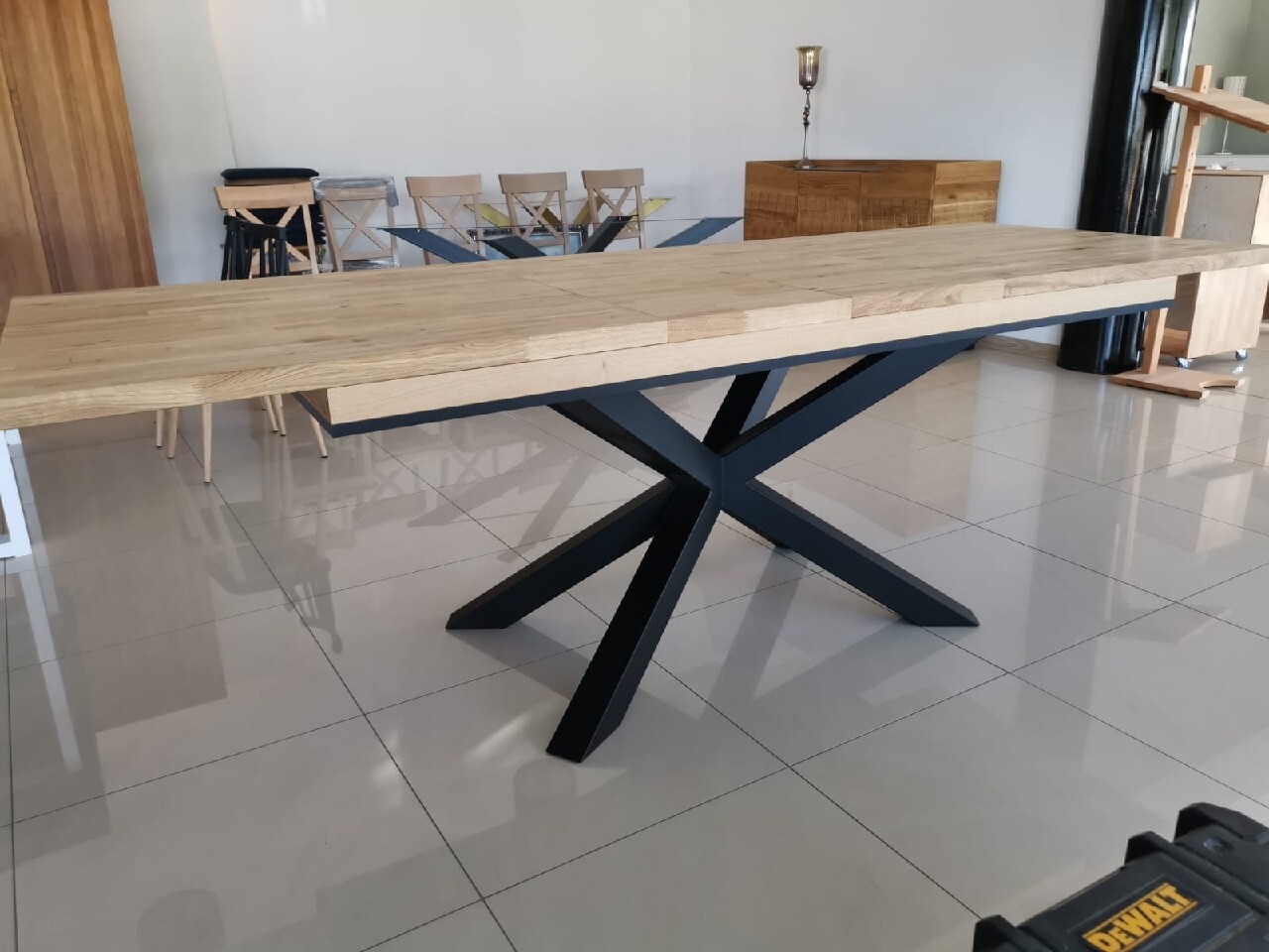 Stól debowy rozkladany, stol drewniany Pajak loft | Juszczyn | Kup ...