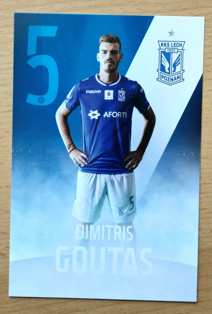 Oficjalna karta Lech Poznań 2018 19 Dimitris Goutas | Olsztyn | Kup teraz na Allegro Lokalnie
