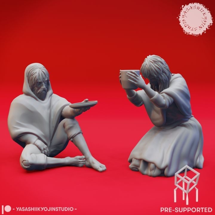 Figurka Townsfolk - Beggars DnD | Środa Śląska | Kup teraz na Allegro ...