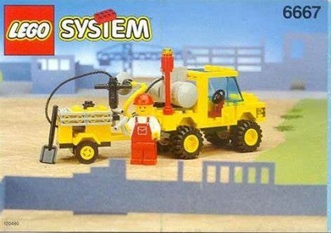 LEGO 6667 Pothole Patcher seria Town 1993 | Wejherowo | Kup teraz na ...